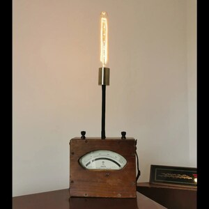 Vintage Voltmeter Converted to Edison Lamp - Etsy