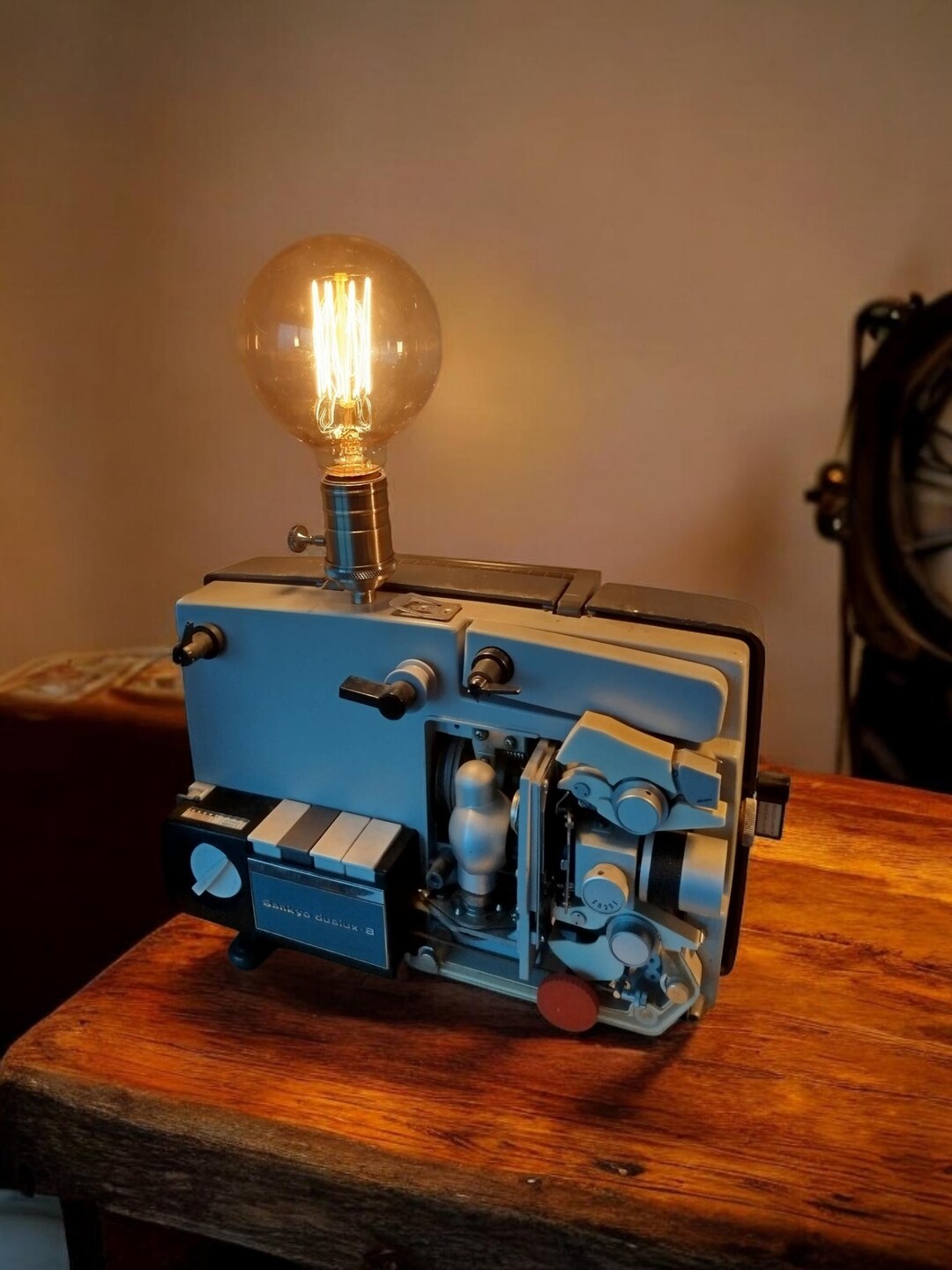 Vintage Sankyo 8mm Film Projector Converted to Edison Lamp - Etsy
