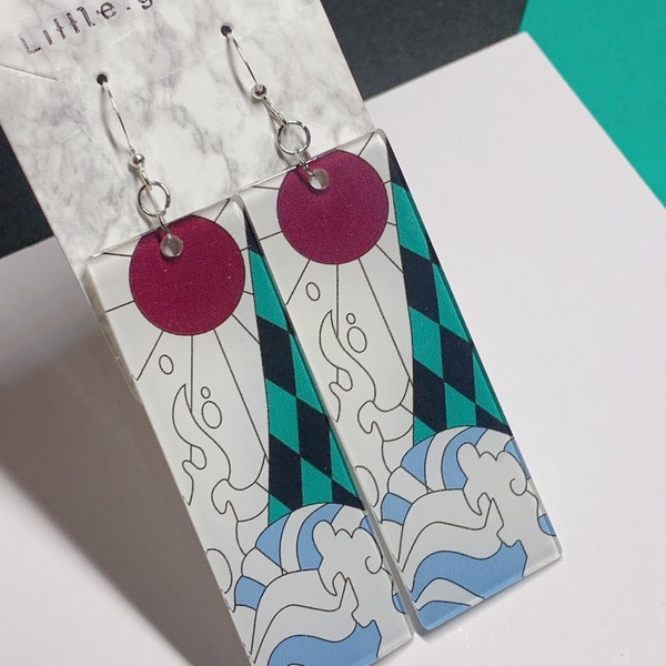 Demon Slayer Earrings Clip On - Etsy