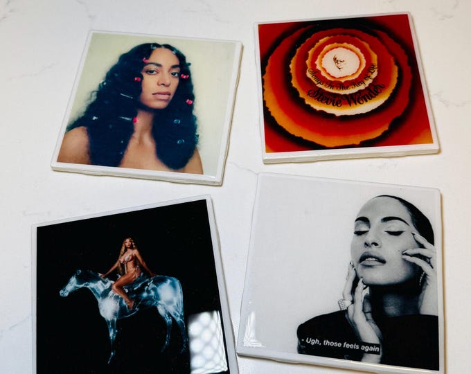 Your Favorite Album Cover Made Into a Wooden Coasters - Etsy UK