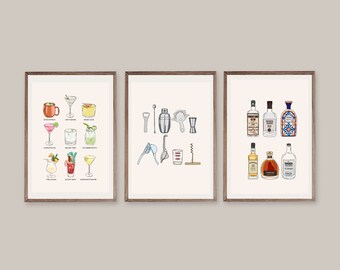 Bar Cart Art Prints - Etsy