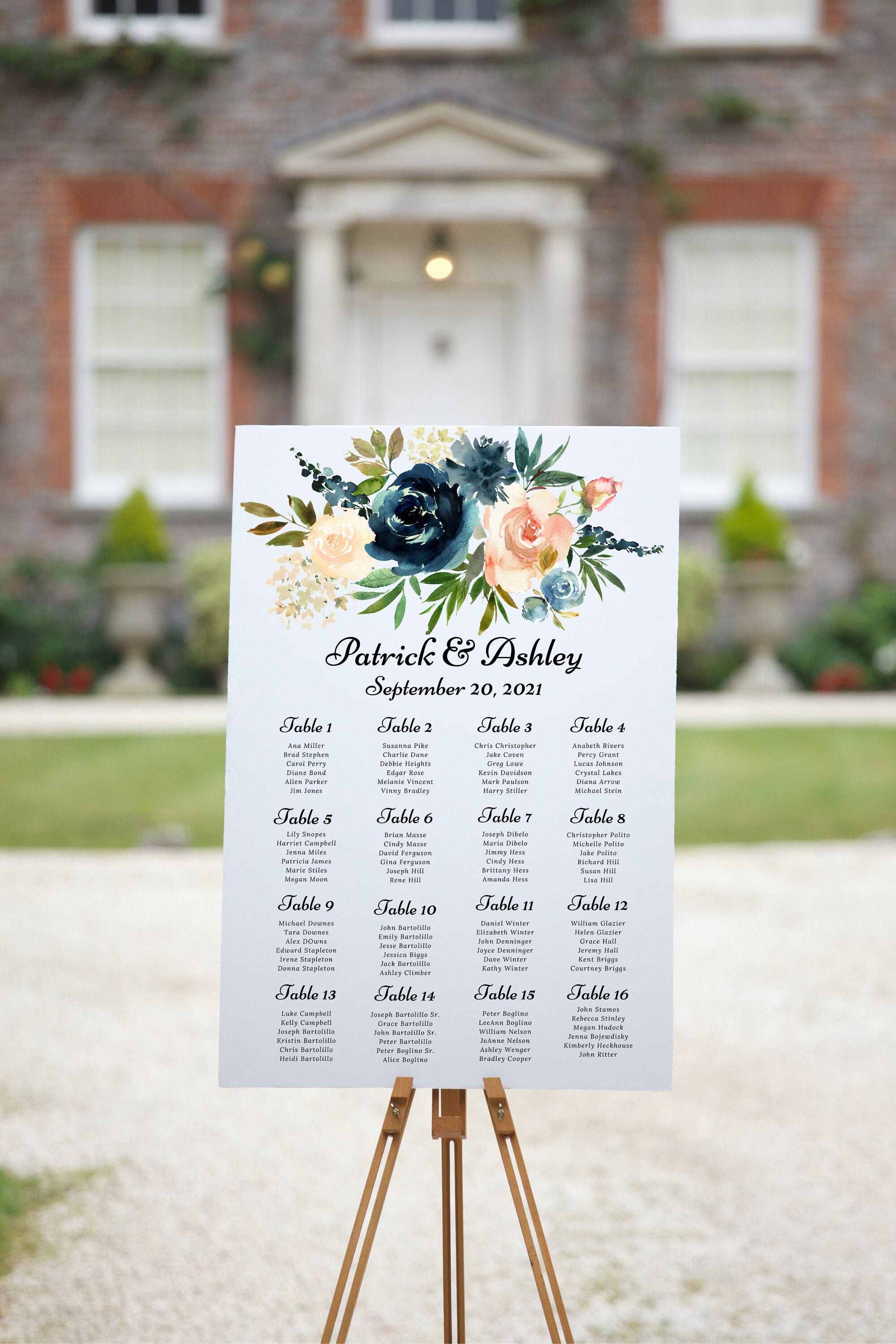 Wedding Seating Chart, Guest Seating Chart Template, Wedding Seating ...