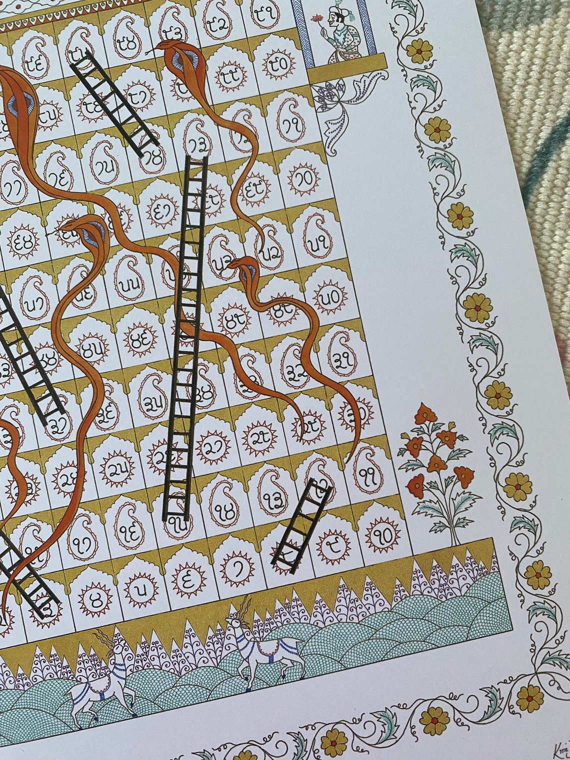 Cobra's and Ladders Print - Etsy