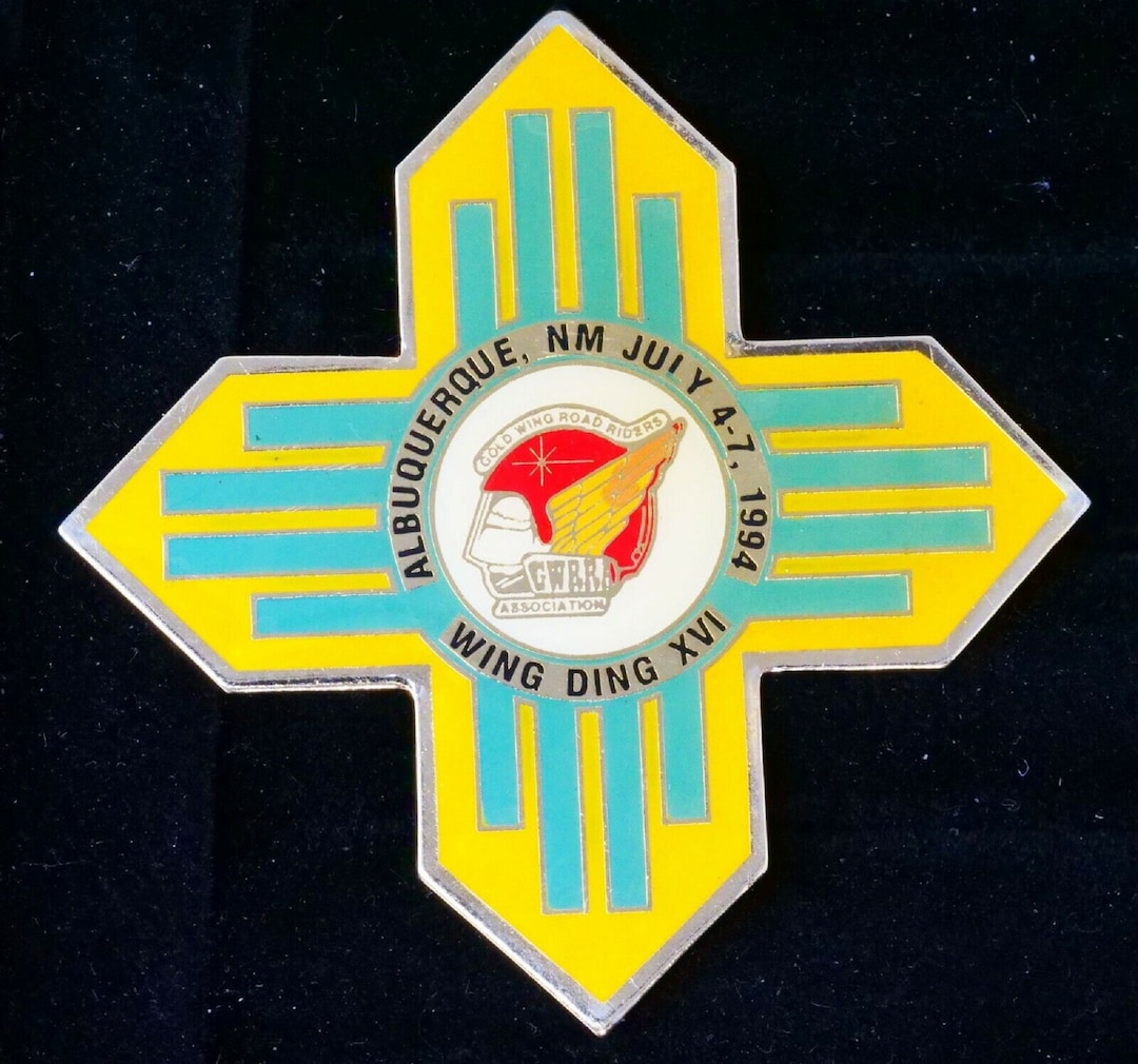 Honda Gold Wing GWRRA Albuquerque Wing Ding XVI 1994 Pin 2 1/4" Wide ...