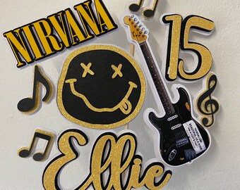 Nirvana Cake Topper - Etsy UK