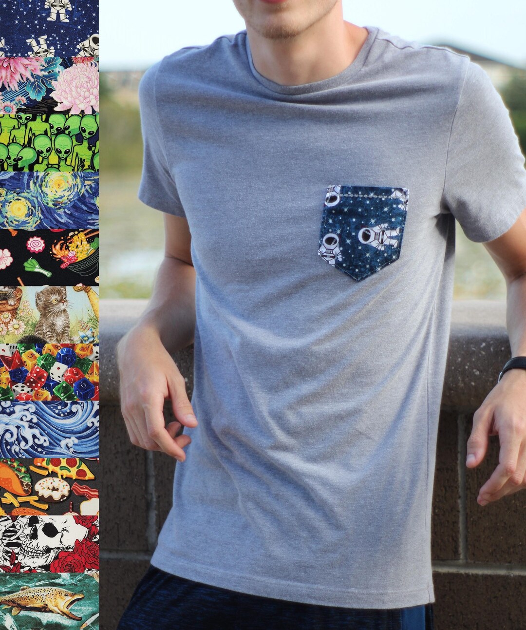 Custom Pocket T Shirt - Soft and Comfortable Unisex Everyday Tee - Etsy