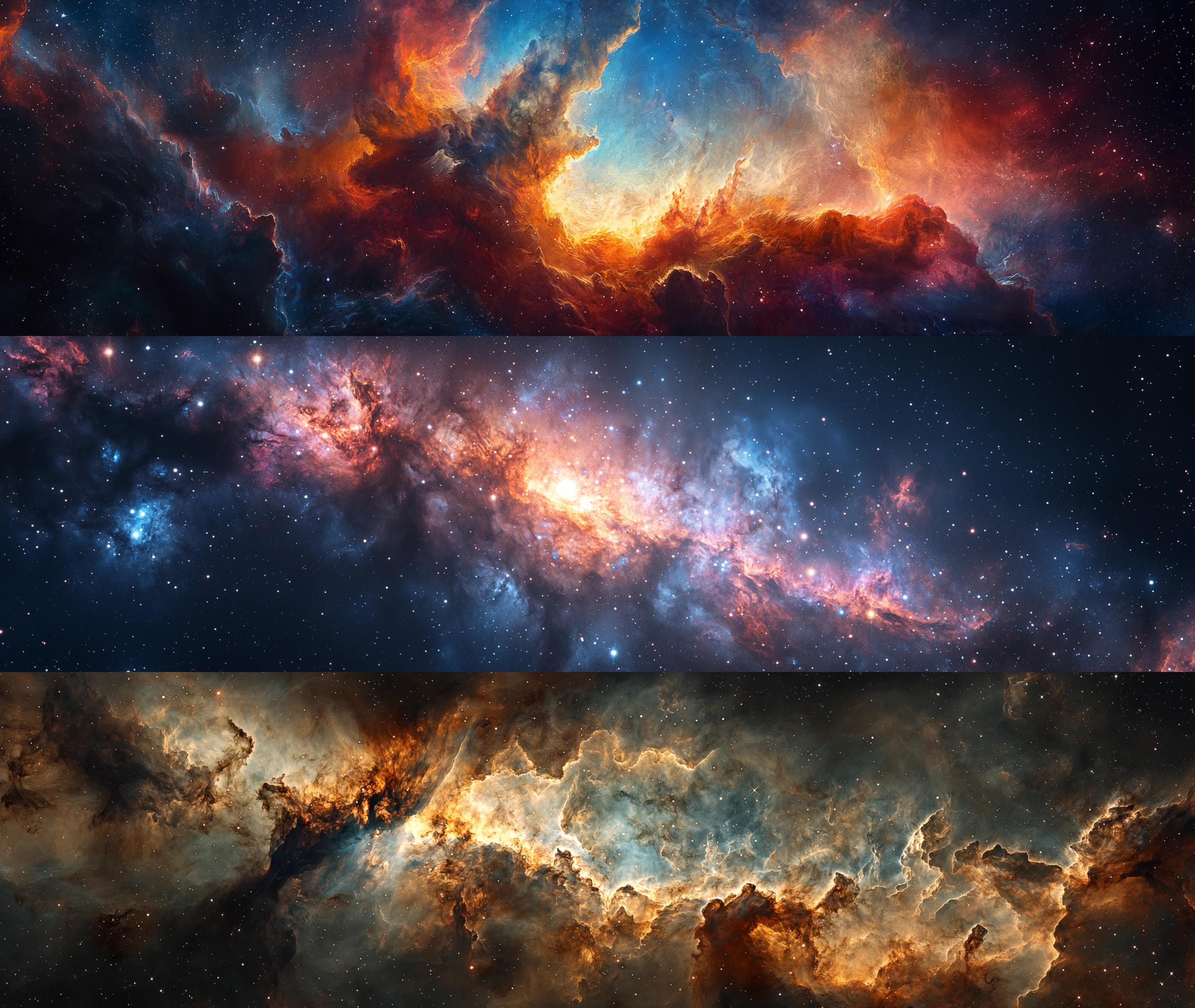 Galaxy and Nebula - Dual Monitor Wallpapers - 12 High-resolution ...