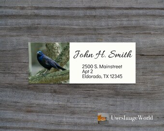 Return Address Label Template Cute Bird Nature-inspired | Etsy