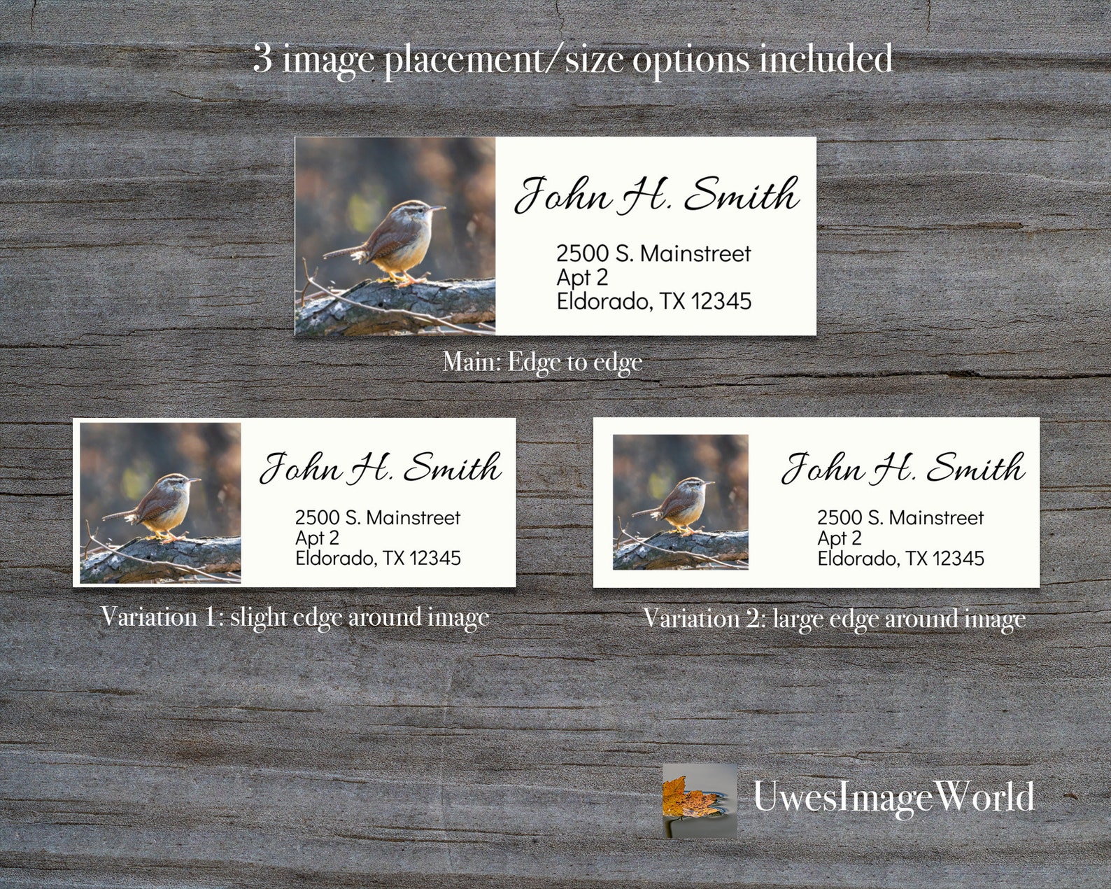 Return Address Label Template Cute Bird Nature-inspired | Etsy