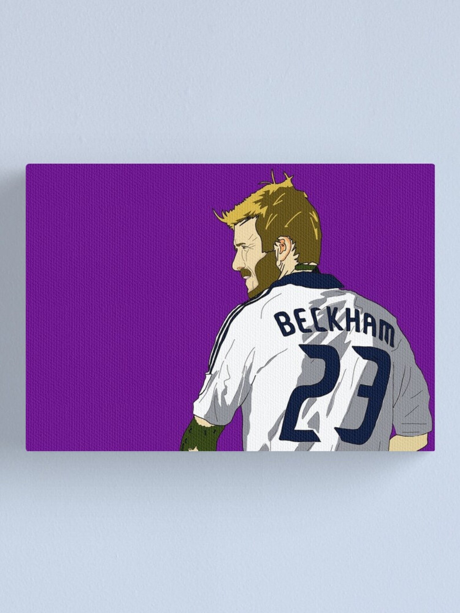 Hand-drawn illustration of football icon David Beckham on | Etsy