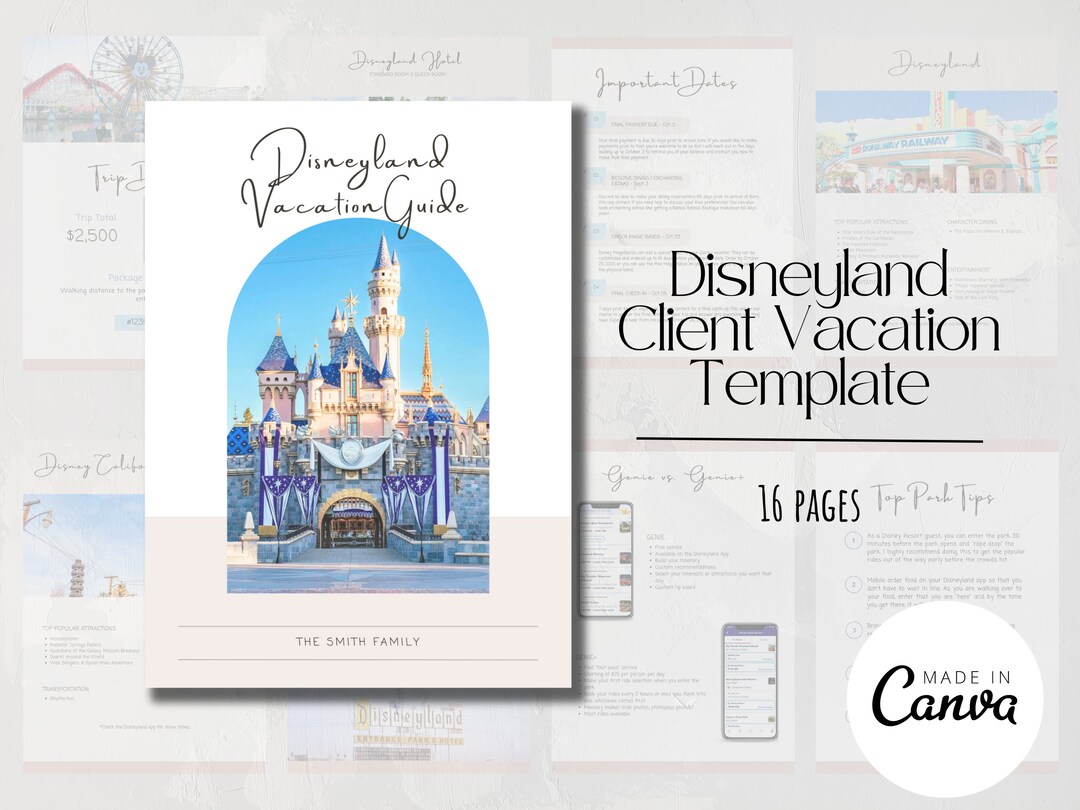 Travel Agent DL Client Template DL Vacation Guide Lightning Lane Passes ...