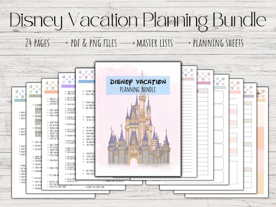 WDW Vacation Planning Bundle Travel Guide Printable - Etsy