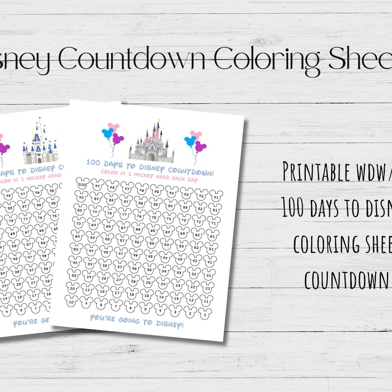 Disneyland Countdown Calendar - Etsy