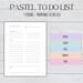 Printable to Do List | Pastel to Do List | Planner Checklist | PDF ...