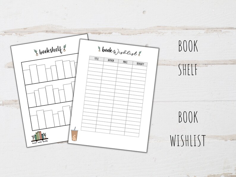 Book Journal Bundle | Reading Tracker | Printable Pages | Journal ...