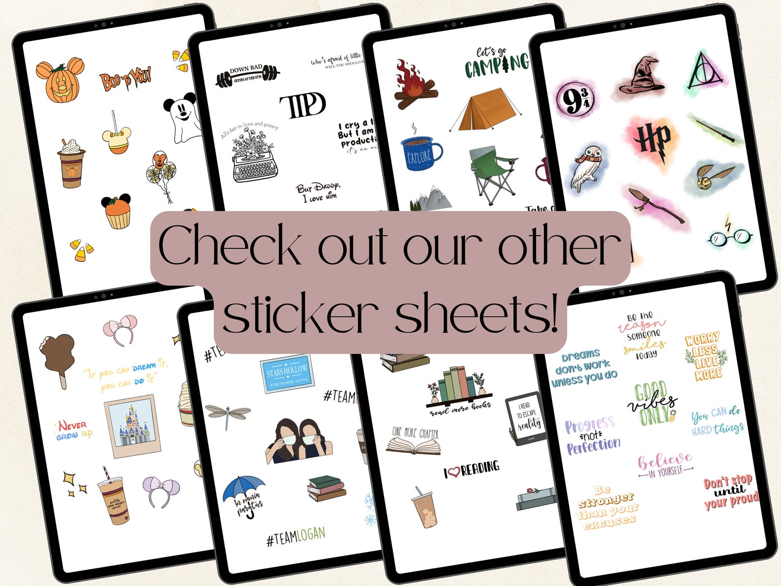 Magic Kingdom Digital Stickers, Digital Planner Stickers, Digital ...