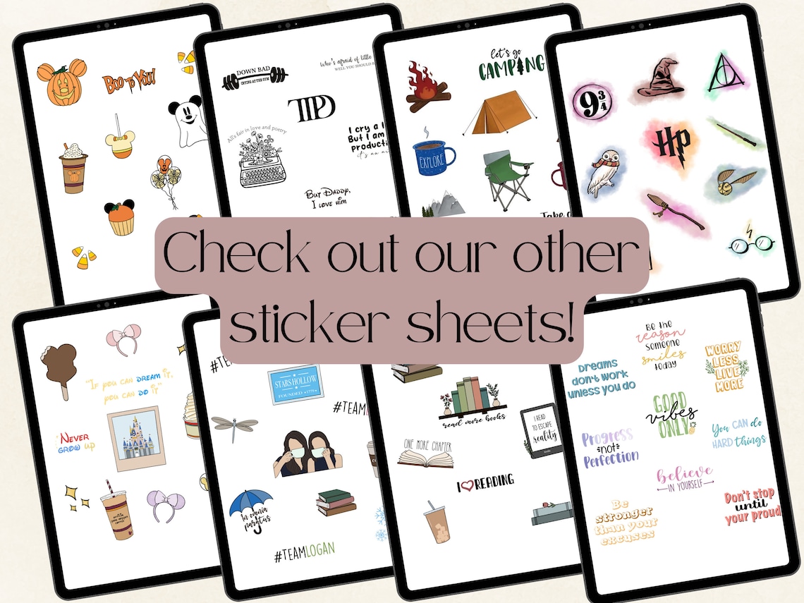 Motivational Digital Stickers, Digital Planner Stickers, Digital ...