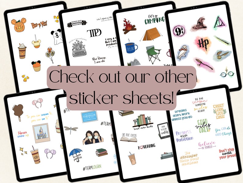 Motivational Digital Stickers, Digital Planner Stickers, Digital ...