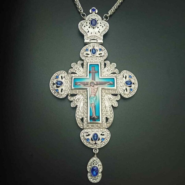 Bishop Cross With Chain - Etsy