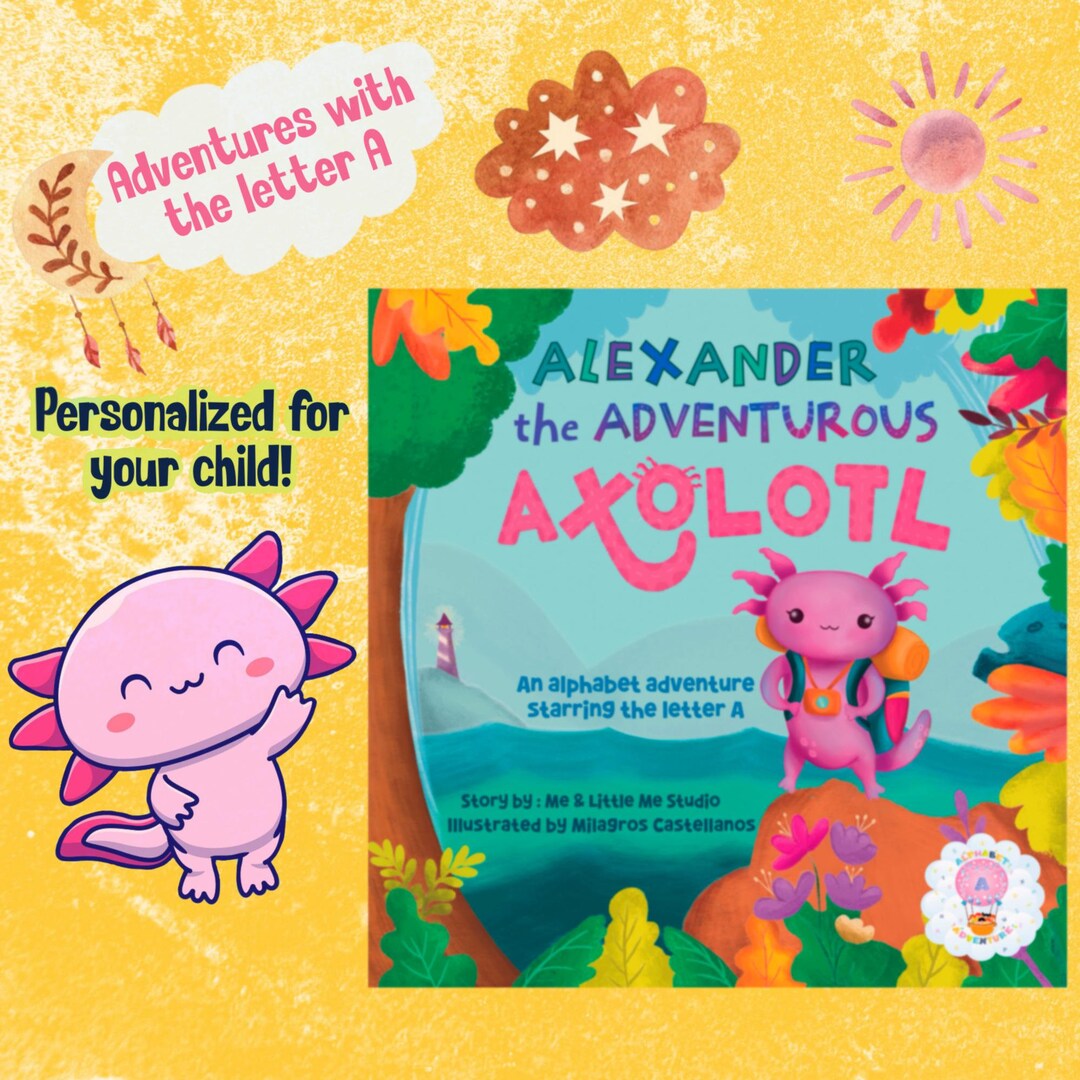 Personalized Axolotl Alphabet Book – Children's Learning Gift - Etsy ...