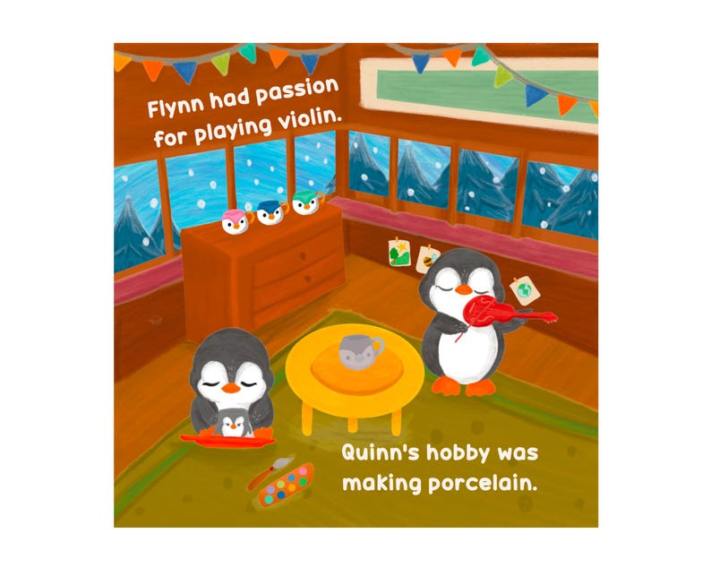 Personalized Children’s Book - Twin Penguins, Twins Book, Siblings Book ...