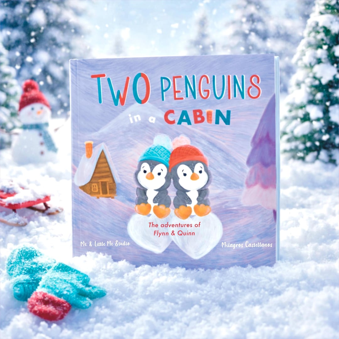 Personalized Story Book: Two Penguin Siblings Adventure, Toddler Gift ...
