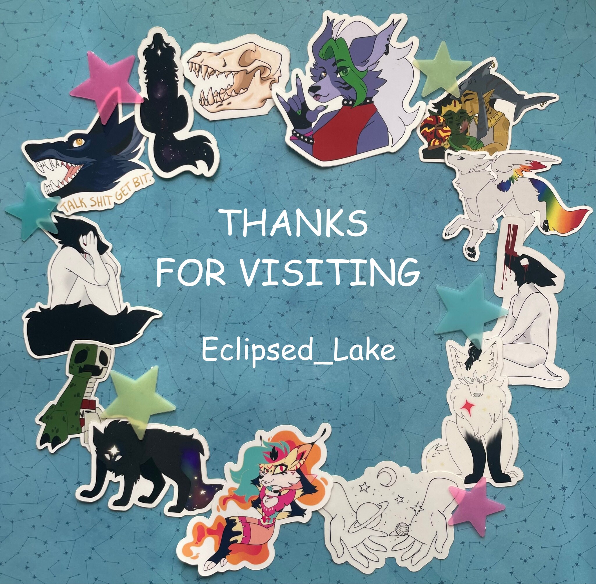 Creepy Critters - Wolf - 3.1”•2.4” Matte Sticker - Etsy