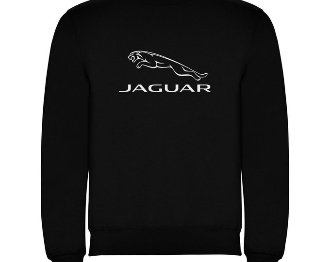 Classic Jaguar Logo Sweatshirt Black Men Sizes S M L Xl Xxl Sweatshirt ...