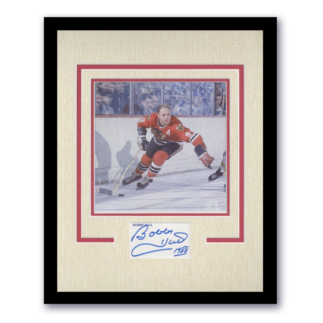Bobby Hull AUTOGRAPH Signed Chicago Blackhawks Hockey Framed 11x14 ...