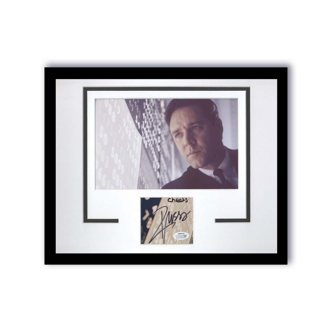 Russell Crowe "a Beautiful Mind" AUTOGRAPH Signed Framed 11x14 Display ...