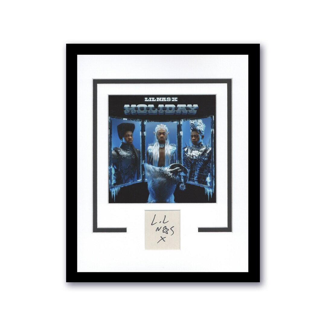 Lil Nas X "holiday" AUTOGRAPH Signed Custom Framed 11x14 Matted Display ...