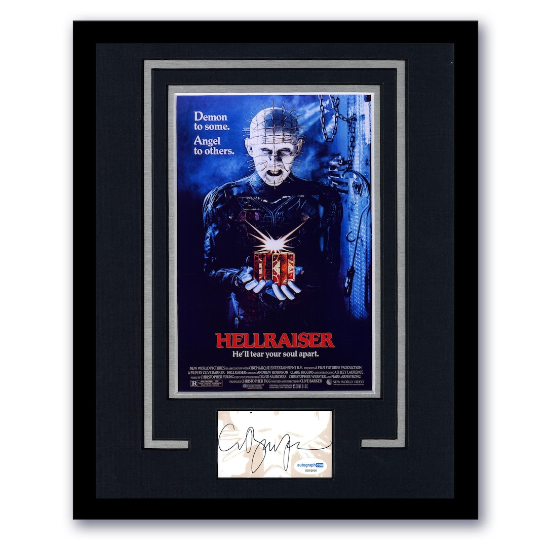 Clive Barker "hellraiser" AUTOGRAPH Signed Custom Framed 11x14 Display ...