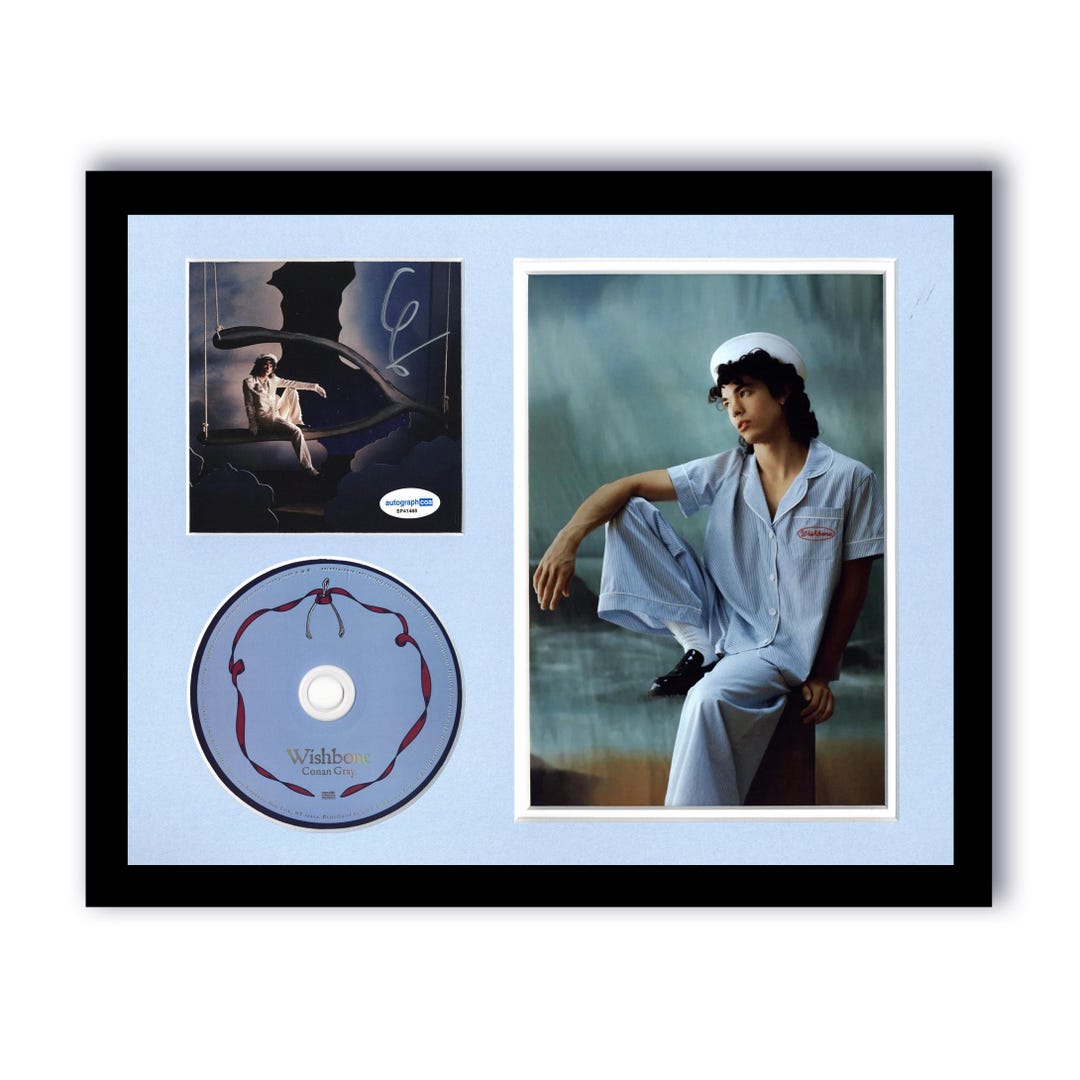 Conan Gray "wishbone" AUTOGRAPH Signed Photo Custom Framed 11x14 CD ...
