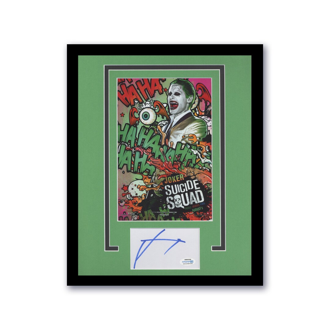 Jared Leto suicide Squad AUTOGRAPH Signed 'joker' Framed 11x14 Display ...