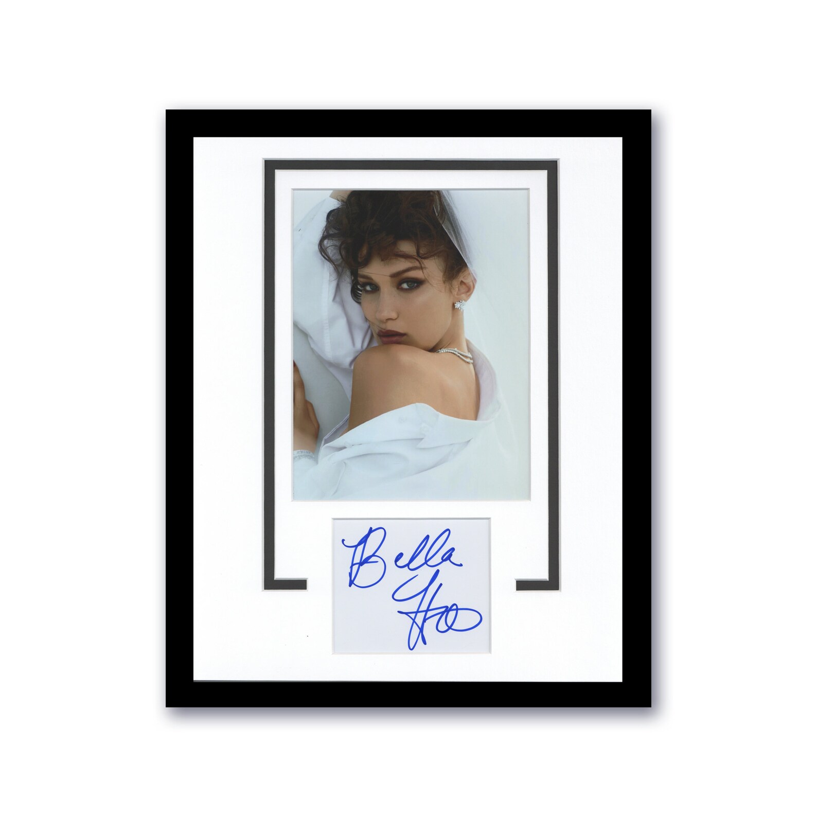 Bella Hadid AUTOGRAPH Signed Supermodel Custom Framed 11x14 Matted ...