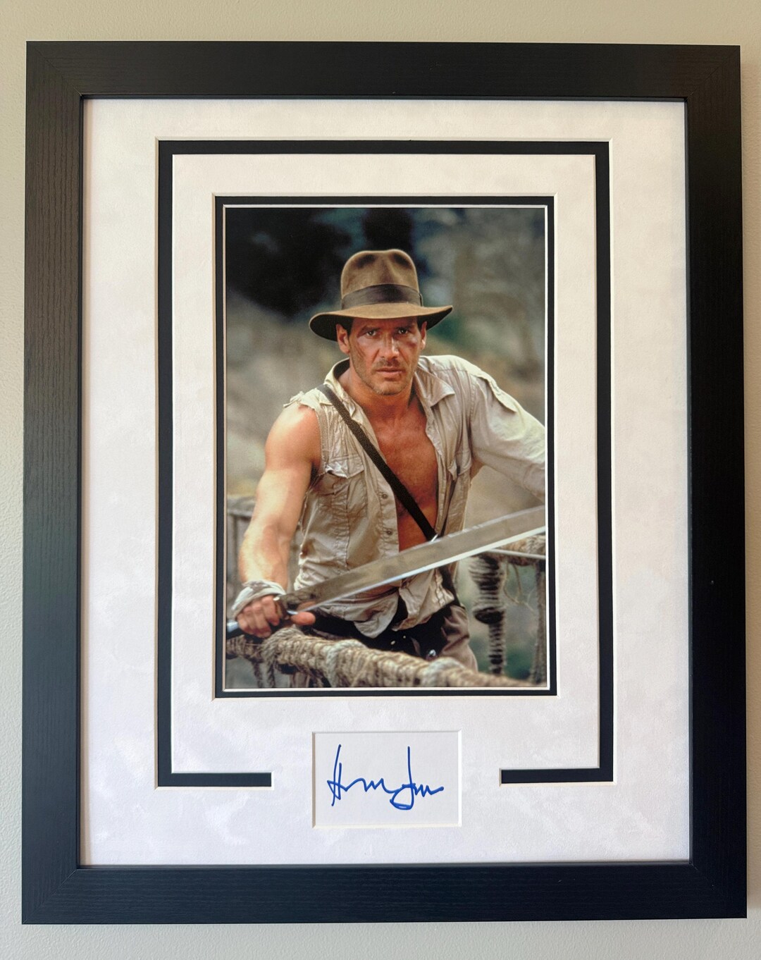 Harrison Ford "indiana Jones" AUTOGRAPH Signed Custom Framed 16x20 ...