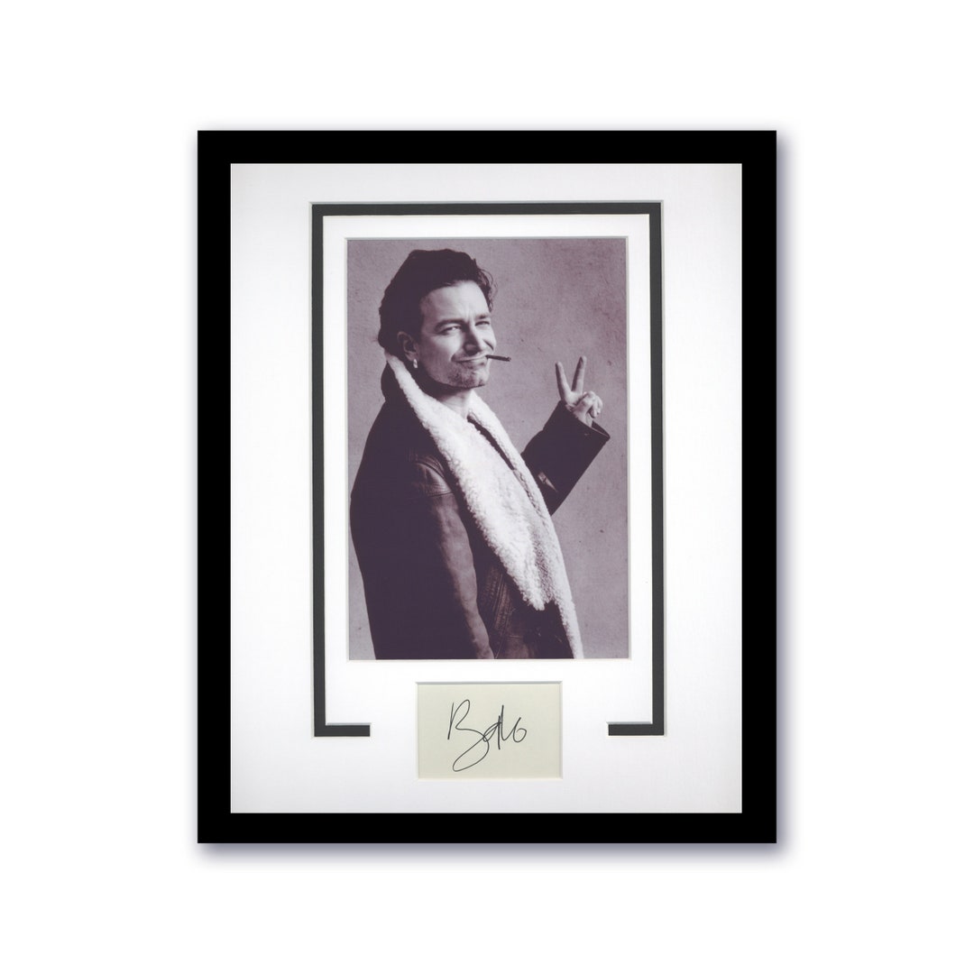 Bono U2 Autograph SIGNED Photo Custom Framed 11x14 Matted Display B - Etsy