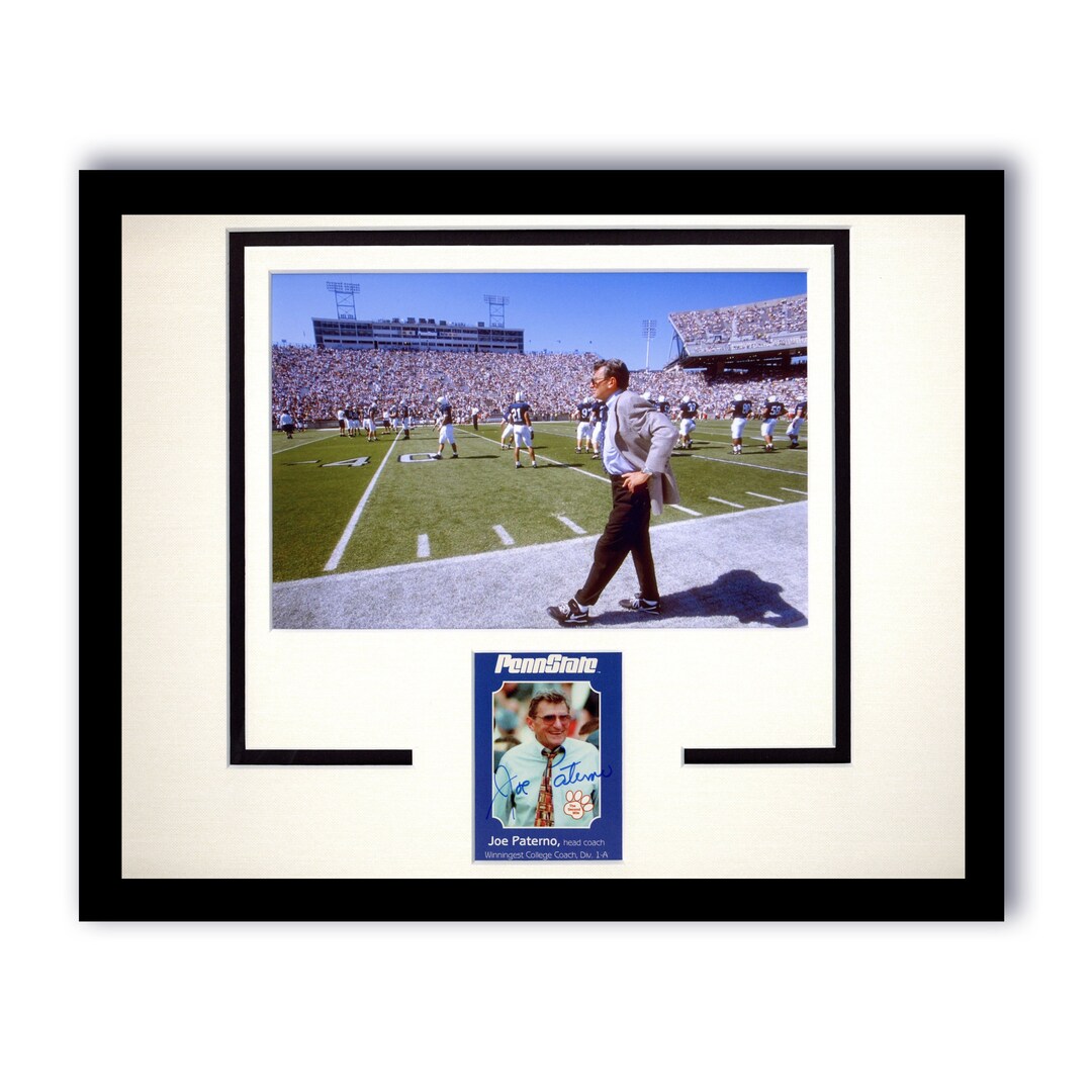 Joe Paterno AUTOGRAPH Signed Penn State Football Photo Framed 11x14 ...