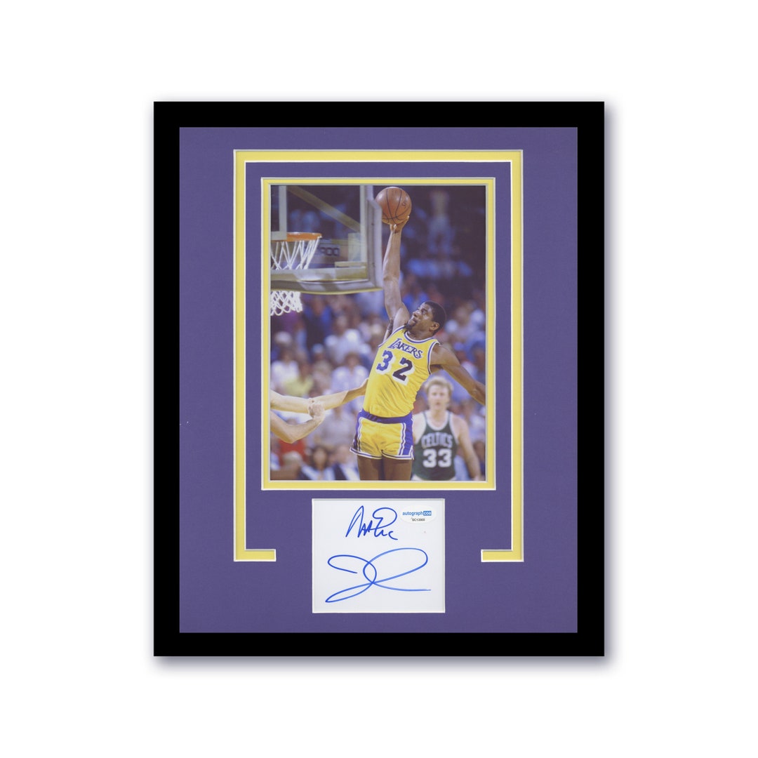 Magic Johnson AUTOGRAPH Signed Los Angeles Lakers Framed 11x14 Display ...