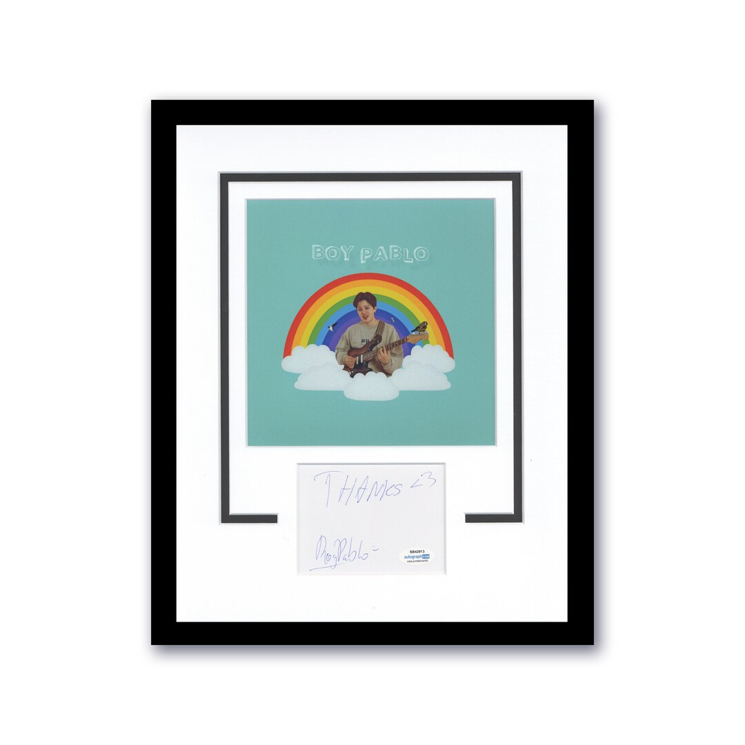 Boy Pablo "soy Roy Pablo" AUTOGRAPH Signed Framed 11x14 Photo Display B ...