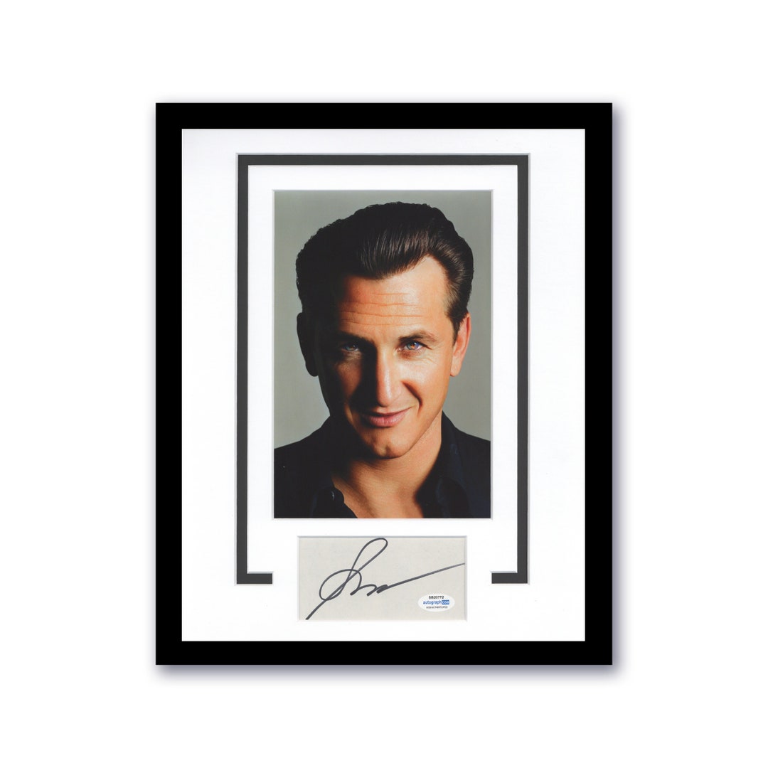 Sean Penn "mystic River" AUTOGRAPH Signed Custom Matte 11x14 Framed ...