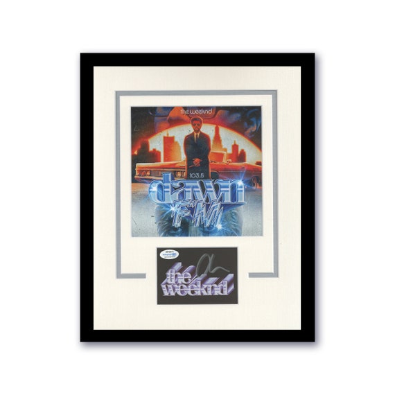 The Weeknd dawn Fm AUTOGRAPH Signed Photo Custom - Etsy