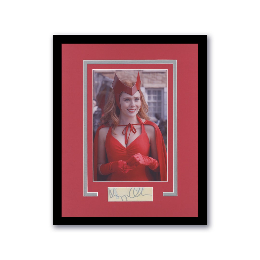 Elizabeth Olsen wandavision AUTOGRAPH Signed Custom Framed 11x14 ...