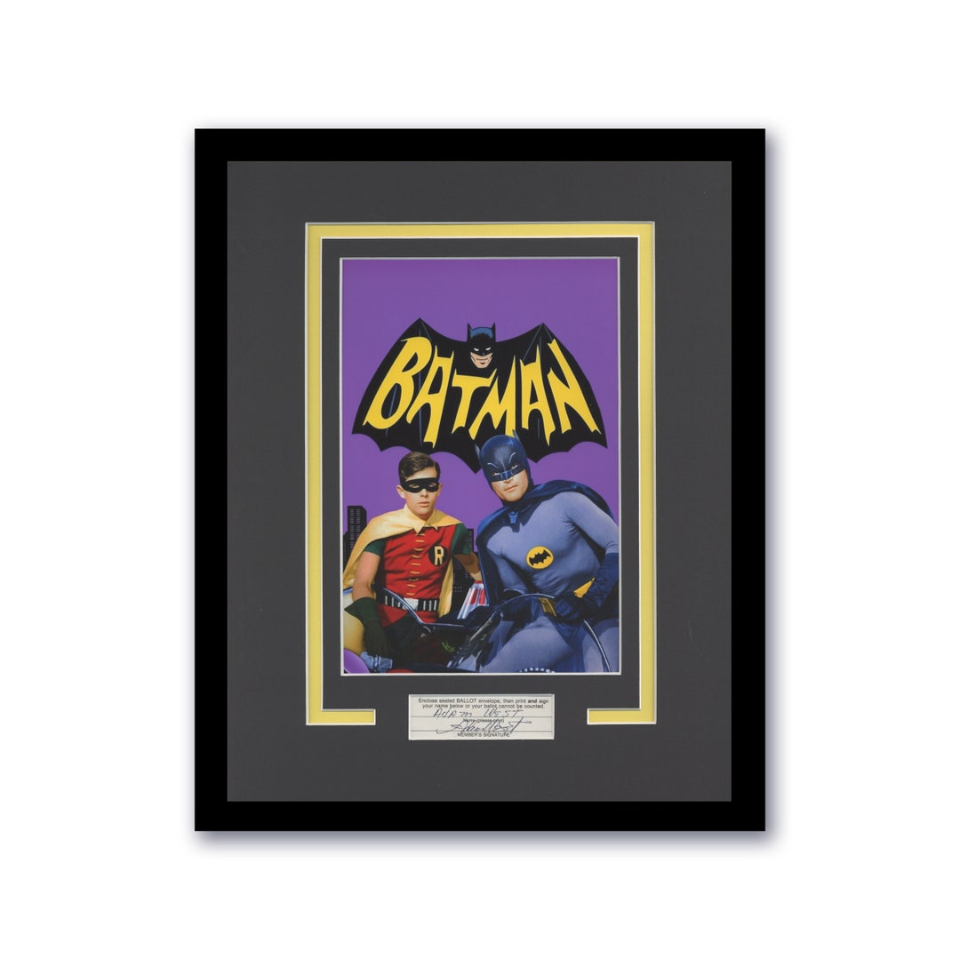 Adam West "batman" AUTOGRAPH Signed Custom Framed 11x14 Matted Display ...