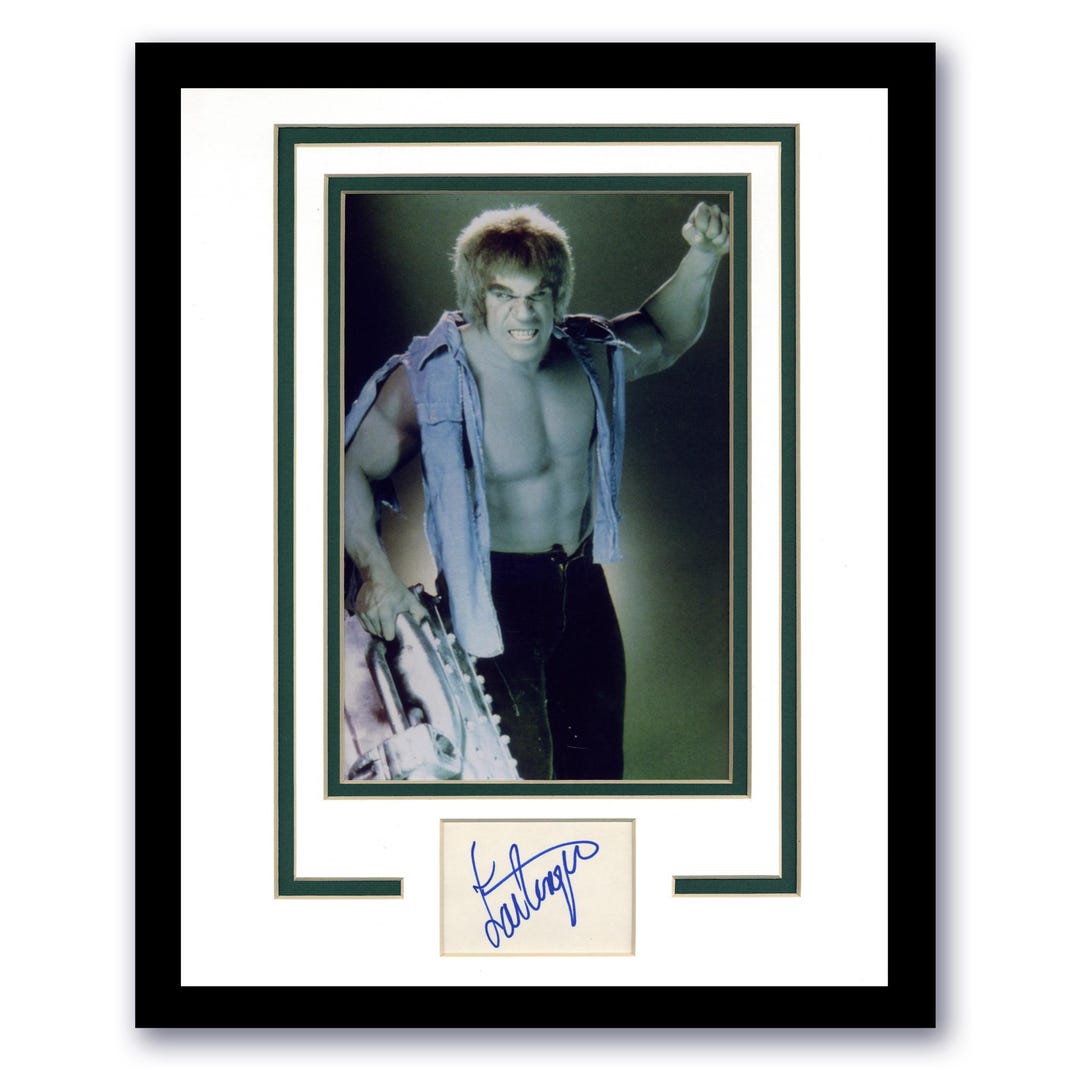 Lou Ferrigno "the Incredible Hulk" AUTOGRAPH Signed Framed 11x14 ...