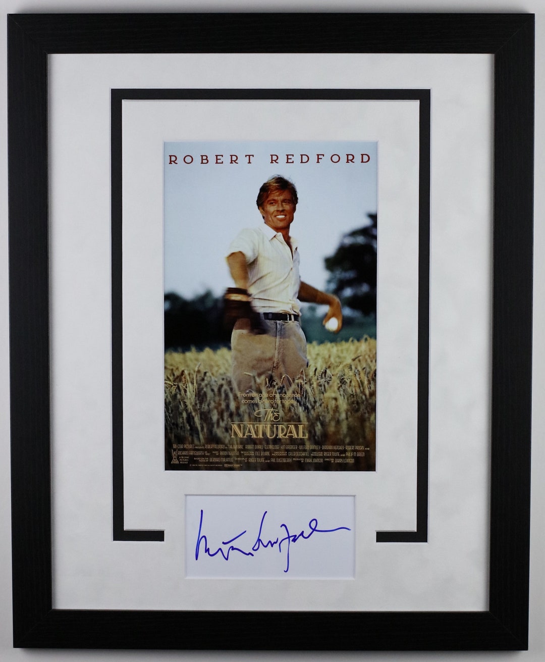 Robert Redford "the Natural" AUTOGRAPH Signed Custom Framed 16x20 ...