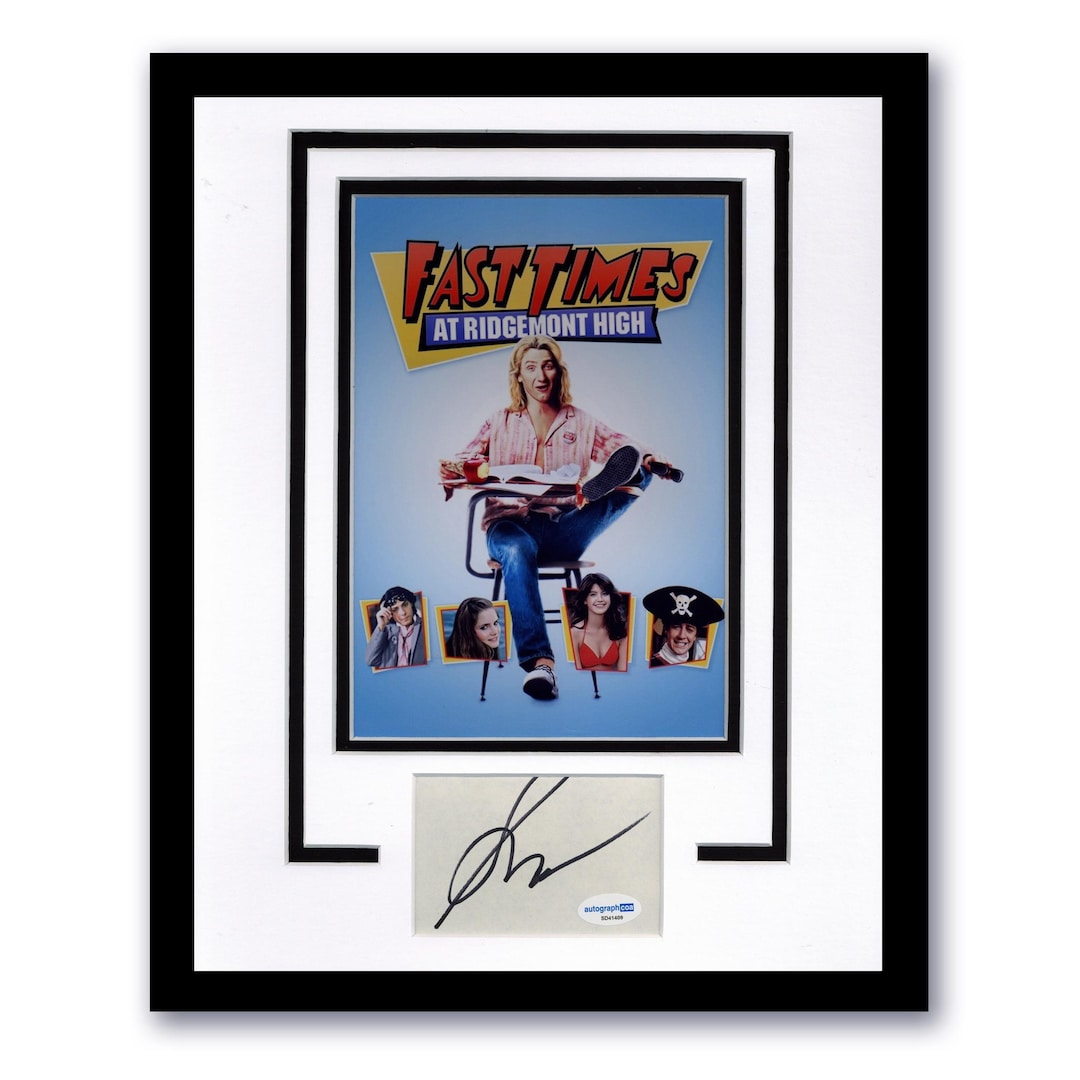 Sean Penn "fast Times at Ridgemont High" AUTOGRAPH Signed Framed 11x14 ...