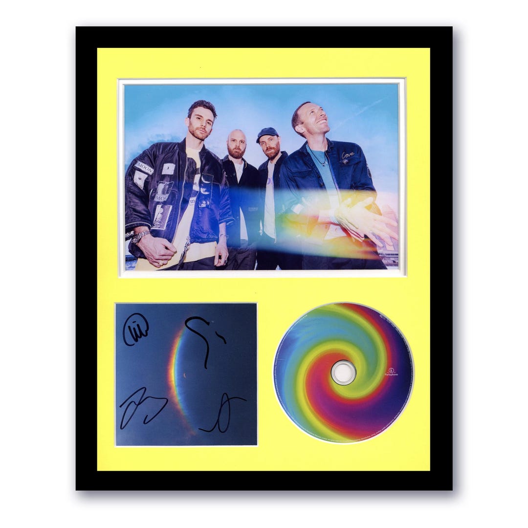 Coldplay "moon Music" AUTOGRAPH Signed Photo Framed 11x14 CD Display D ...