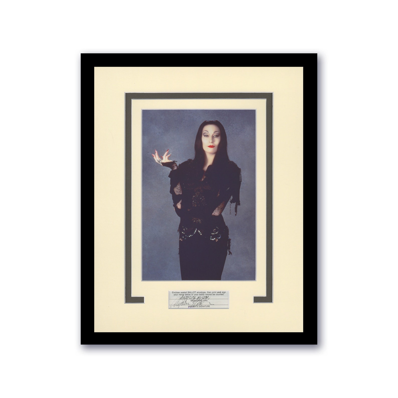 Anjelica Huston the Addams Family AUTOGRAPH Signed - Etsy