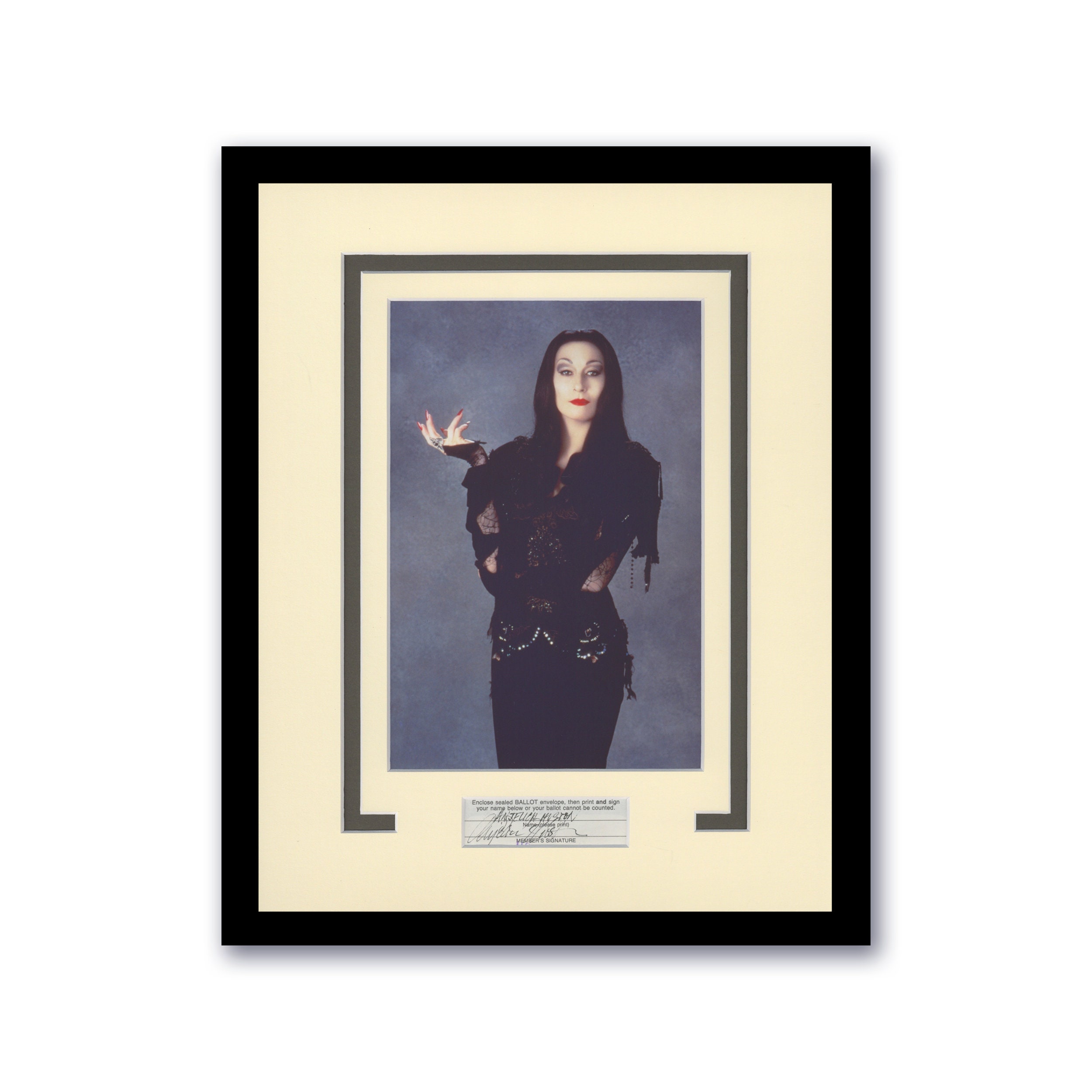 Anjelica Huston the Addams Family AUTOGRAPH Signed - Etsy